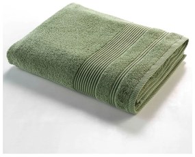 Khaki froté bavlněná osuška 90x150 cm Tendresse – douceur d'intérieur