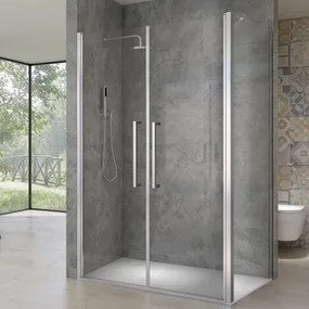 HANY COMBI 85x80 Čiré Sprchová zástěna obdélníková