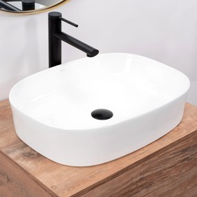 Rea Angie, umyvadlo na desku 520x375x120 mm, bílá lesklá, REA-U4121