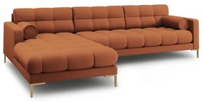 Rohová pohovka v cihlové barvě (levý roh) Bali – Cosmopolitan Design