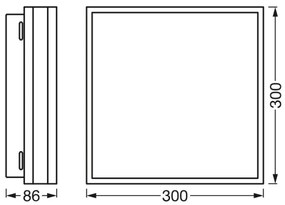 Ledvance - LED Stmívatelné stropní svítidlo SMART+ MAGNET LED/26W/230V Wi-Fi