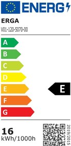 Erga Ava, LED zrcadlo 50x70cm, 1840 lm, 6500K, přední/zadní osvětlení, ERG-V01-120-5070-00