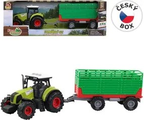 MaDe 07212 Traktor s přívěsem, se zvukem a světlem / 12,5 x 34,5 x 10,