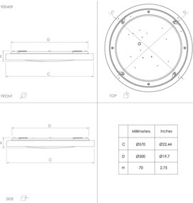 Eglo 900409 -LED RGBW Stmívatelné stropní svítidlo MONTEMORELOS-Z LED/34,5W/230V