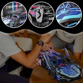NeoBrick Lamborghini Racer – stavebnice sportovního auta 1280 dílků, futuristický design