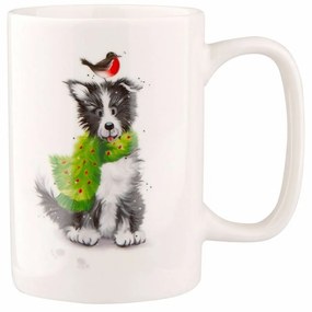 Altom Porcelánový hrnek Xmas Dog B, 300 ml