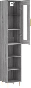 Skříň highboard šedá sonoma 34,5 x 34 x 180 cm kompozitní dřevo 3199359