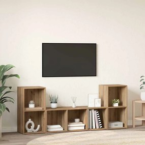 Sestava TV skříněk 3 ks Hnědá Kompozitní dřevo 3393254