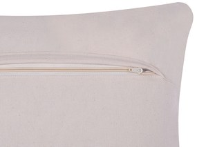 Dekorativní polštář hovězí kůže 45 x 45 cm šedý NELLAD Beliani