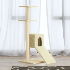 Škrabadlo pro kočky se sisalovými sloupky krémové 92 cm 171512