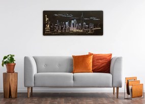 Li-Go "New York" světelný obraz 230V 120x50 cm provedení povrchu: jedle