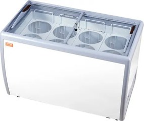 370 l komerční zmrzlinová vitrína Gelato namáčecí mrazicí skříň