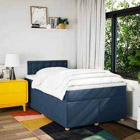 Box spring postel s matrací černá 120x190 cm textil 3286639