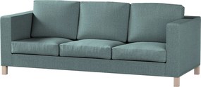 Potah na pohovku IKEA  Karlanda 3-místná nerozkládací, krátký barva modrá látka pletený vzor