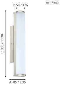 Eglo 94715 - LED koupelnové svítidlo CALNOVA LED/8W/230V IP44