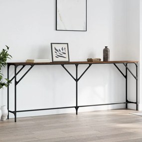 Konzolový stolek hnědý dub 200 x 29 x 75 cm kompozitní dřevo - Default Title
