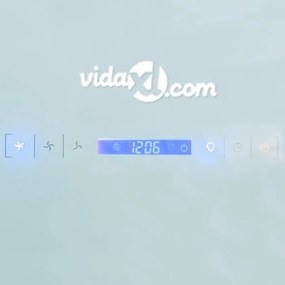 vidaXL Marketos Digestoř tvrzené sklo bílé 600 mm