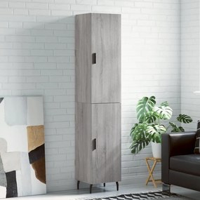 vidaXL Skříň highboard 34,5 x 34 x 180 cm kompozitní dřevo [3198802] Barva: šedá sonoma