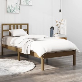 vidaXL Rám postele masivní dřevo 100 x 200 cm [3105399] Barva: medová hnědá