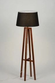 Stojací designová lampa Paola Nero and Brown