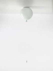 Brokis Memory, skleněné stropní svítidlo Barva: Bílá, Velikost: Ø 250 mm, Povrch skla: Lesklý