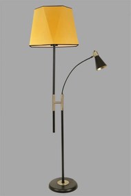 Stojací lampa Forza Altıgen 165 cm žlutá