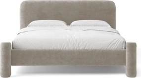 Béžová čalouněná dvoulůžková postel s roštem 180x200 cm Vera – Micadoni