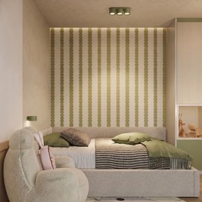 Sollux Lighting Stropní svítidlo MODO 3 olivově zelené GX53