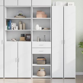 Skříň highboard bílá 50 x 42,5 x 185 cm kompozitní dřevo 3281455