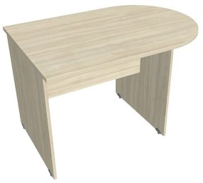 Stůl jednací oblouk 120 cm - Hobis Gate GP 1200 1 Dekor stolové desky: akát, Dekor lamino podnože: akát