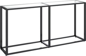 Konzolový stolek průhledný 160 x 35 x 75,5 cm tvrzené sklo 331678