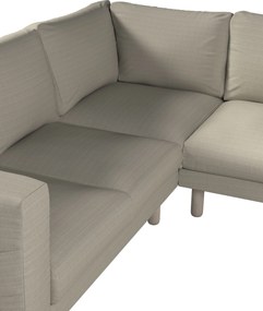 Potah na pohovku IKEA Norsborg rohová 4-místná barva béžová látka pletený vzor