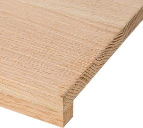Nášlapy na schody 4 ks neošetřené 100x30x2 cm masivní dub 3282902