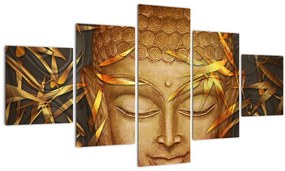 Obraz - Zlatý Buddha (125x70 cm)