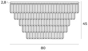 MAXLIGHT C0225 - Stropní svítidlo MONACO 16xG9/40W/230V pr. 80 cm chrom