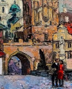 Reprodukce Praha Karlův most Velikost (šířka x výška): 45x30 cm