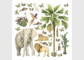 Dětská samolepka na zeď Jungle | 30 x 30 cm | DDKS3827