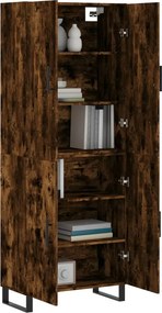 Skříň highboard kouřový dub 69,5 x 34 x 180 cm kompozitní dřevo 3195704