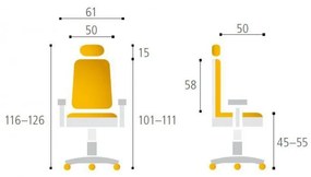 OfficePro Kancelářská židle CALYPSO XL SP4, černá