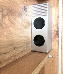 Lavedo Queen Wotan Oak 80 zrcadlová skříňka do koupelny s LED podsvícením