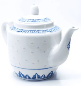 Milujeme Kameny Konvička - porcelán - modro-bílá