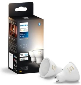LED žárovka GU10 Philips Hue 2ks 4,2W (50W) White Ambiance (2200-6500K) stmívatelná