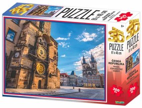 Puzzle 3D Praha Staroměstské náměstí, 300 dílků