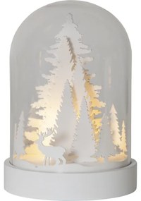Star Trading, Vánoční stolní LED dekorace KUPOL FOREST | bílá, čirá