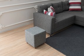 Atelier del Sofa Taburet Daisy - Grey, Šedá