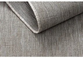Dywany Luszczow Kusový koberec SIZAL FLOORLUX 20580 hladký, jednobarevný - stříbrný / černý Rozměr koberce: 160 x 230 cm