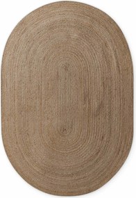 Hanse Home, Kusový koberec Jute Braided 106006 Grey Brown ovál, 160x230 ovál, hnědá, chodba / předsíň