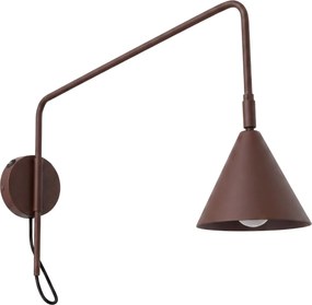 Sollux Lighting Nástěnné svítidlo NOX 1 hnědé s vypínačem