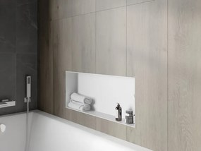Mexen X-Wall-NR, polička na zapuštění pod obklad bez límce 75 x 30 cm, bílá, 1921753010