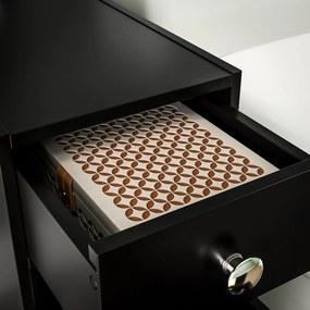 HOMCOM WC nábytek s úložným prostorem na toaletní papír - organizér se 2 šuplíky z MDF - 17 x 48 x 58 cm